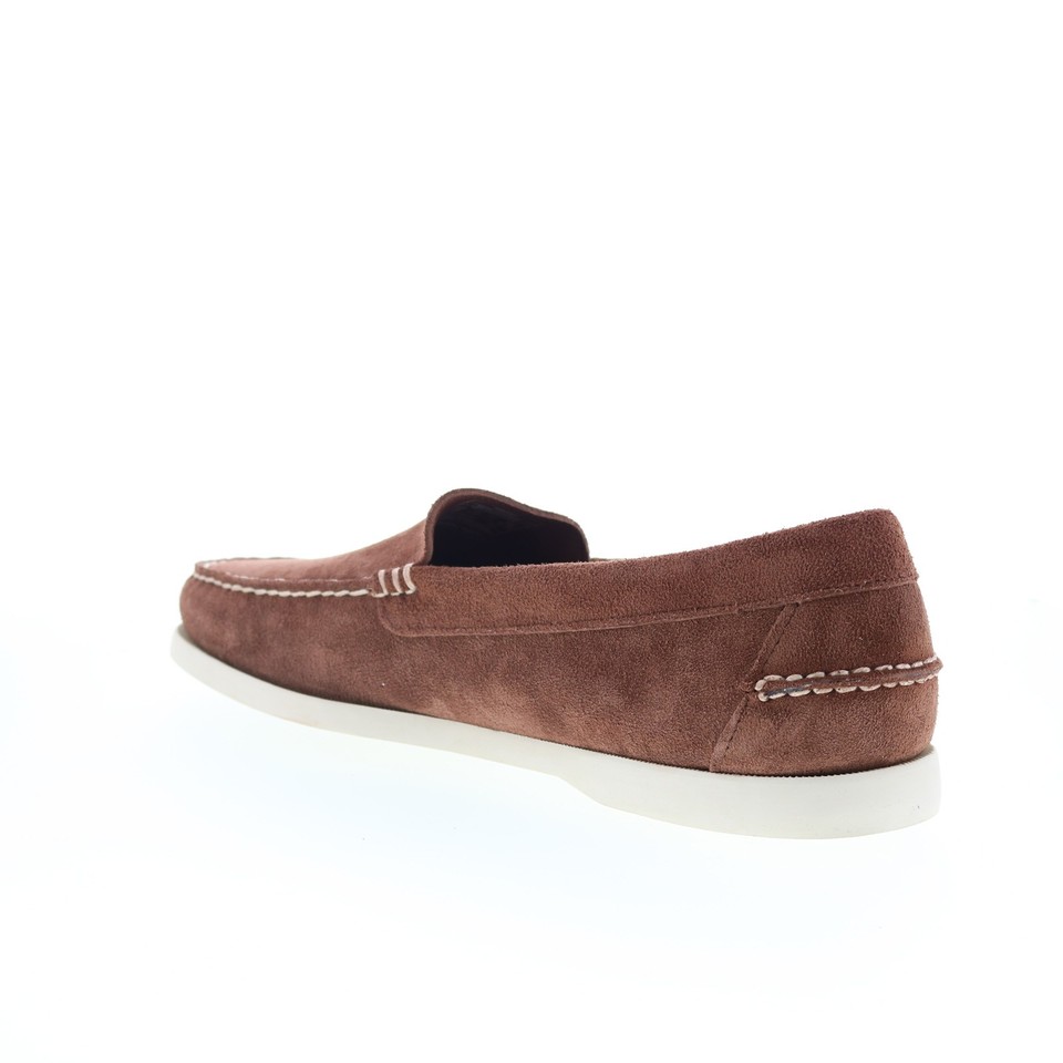 Sebago Frank Boat Roughout Mens Brown Suede Loafers & Slip Ons Casual ...