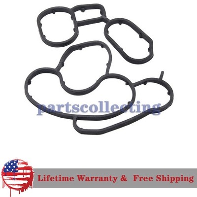 2X Engine Oil Cooler Filter Housing Gasket Seals For BMW 11427508970 ...