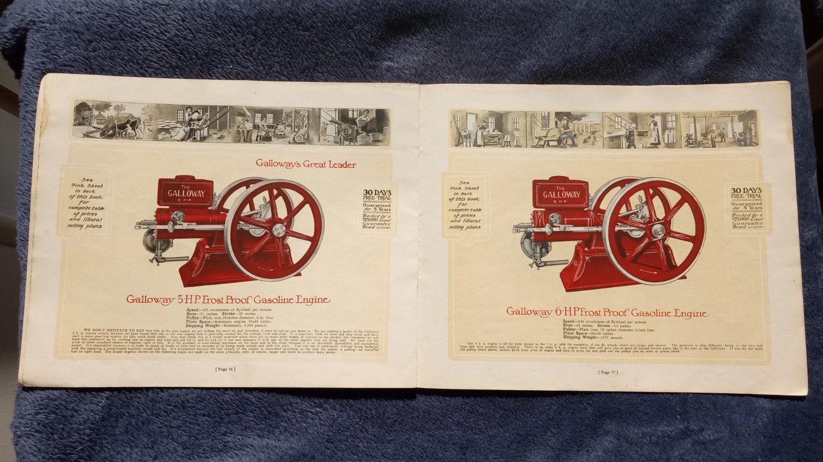 William Galloway Gas Engine Catalog Book / Order Form Hit Miss | eBay