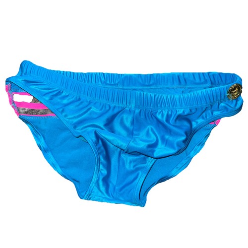 💗 Slick it Up Speedo Men's Swimwear Size L large blue and pink | eBay
