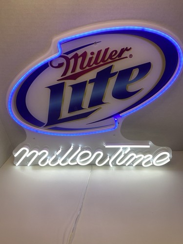 Miller Lite Beer Acrylic Neon Sign Lamp Light | eBay