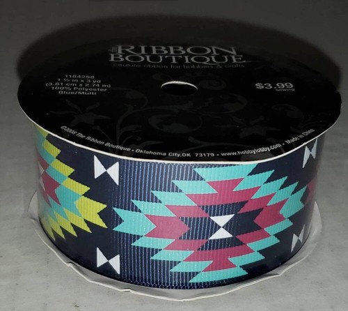 Hobby Lobby Multi Colored Gros Grain Ribbon 1.5" x 3 Yd Southwest ...