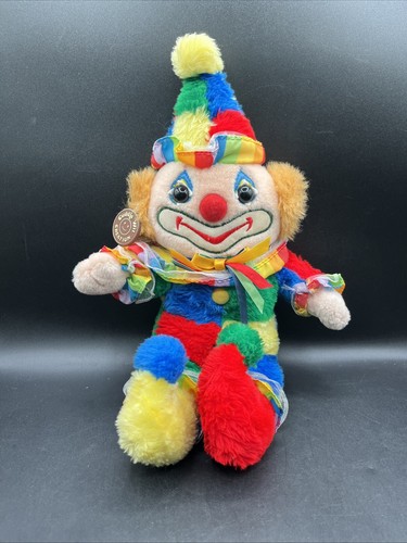Vintage 1989 Cuddle Wit Creation Circus Clown Doll Rainbow Plush Toy | eBay