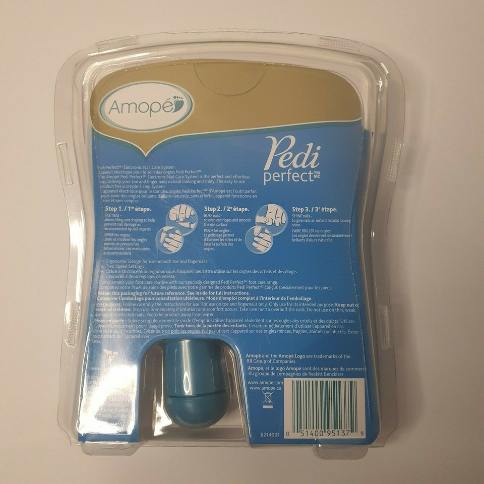 Amope Pedi Perfect Electronic Nail Care System Manicure Pedicure Unisex ...