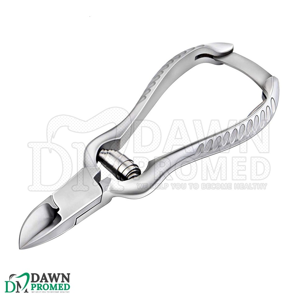 Toe Nail Cutter Barrel Spring 4.5" Ingrown Nail Nipper Clipper Locking ...