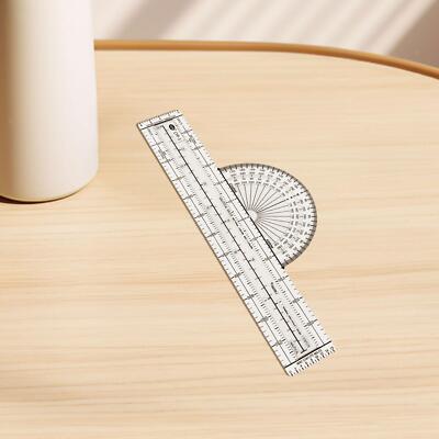 Plotter Aviation Slide Ruler Transparent Pilots Accs for Navigational ...