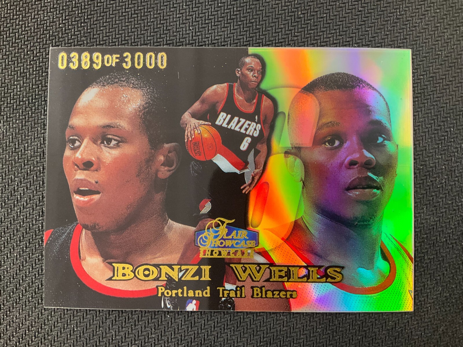 1998-99 Flair Showcase #59 Bonzi Wells Row 1 Rookie /3000 Portland ...