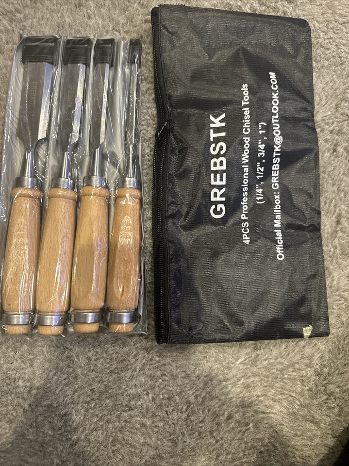 GREBSTK Professional Wood Chisel Set with Oxford Bag for Woodworking ...