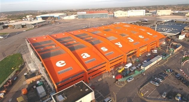 EASYJET LUTON HANGAR HQ Aircraft Airport Building Model 1:400 Scale ...
