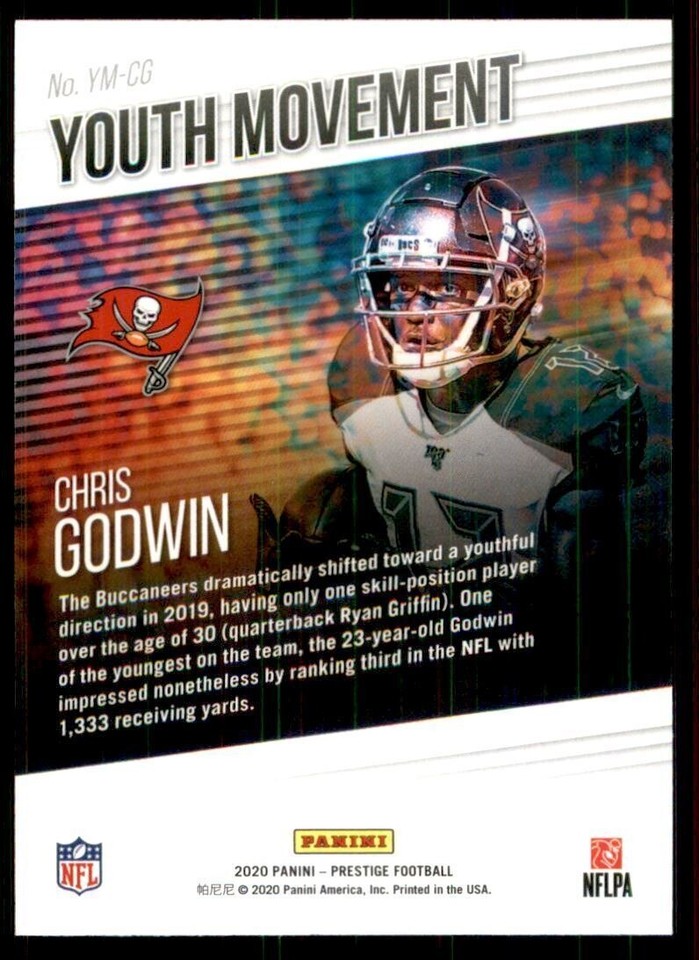 2020 Prestige Youth Movement #19 Chris Godwin | eBay