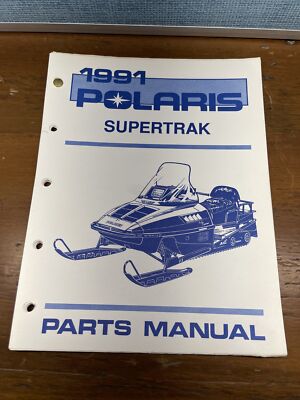 1991 POLARIS Supertrak Supertrack SNOWMOBILE PARTS MANUAL - OEM | eBay