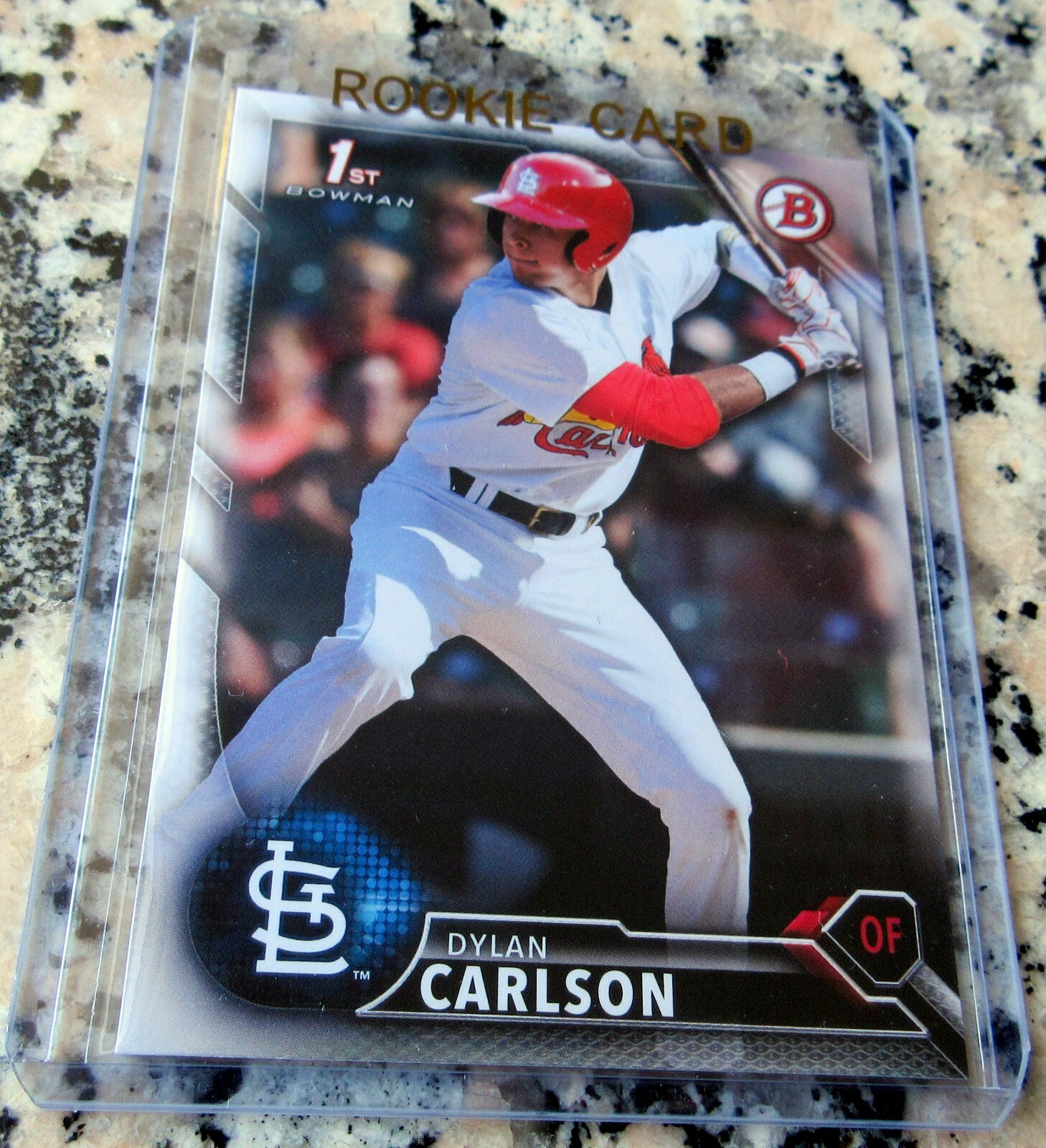 DYLAN CARLSON 2016 Bowman #1 Draft Pick 1st TRUE Rookie Card RC Tampa ...