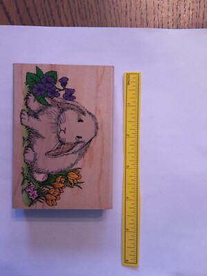 Stampin' Up Wooden Rubber Rabbit Stamp | eBay