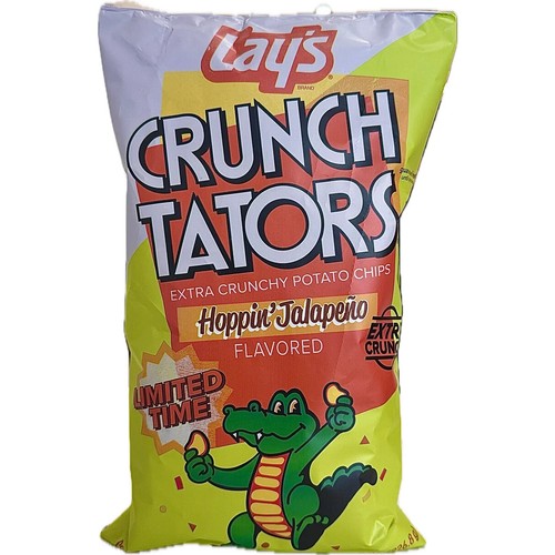 2 Bags Lays Crunch Tators Hoppin Jalapeno Extra Crunchy Potato Chips ...