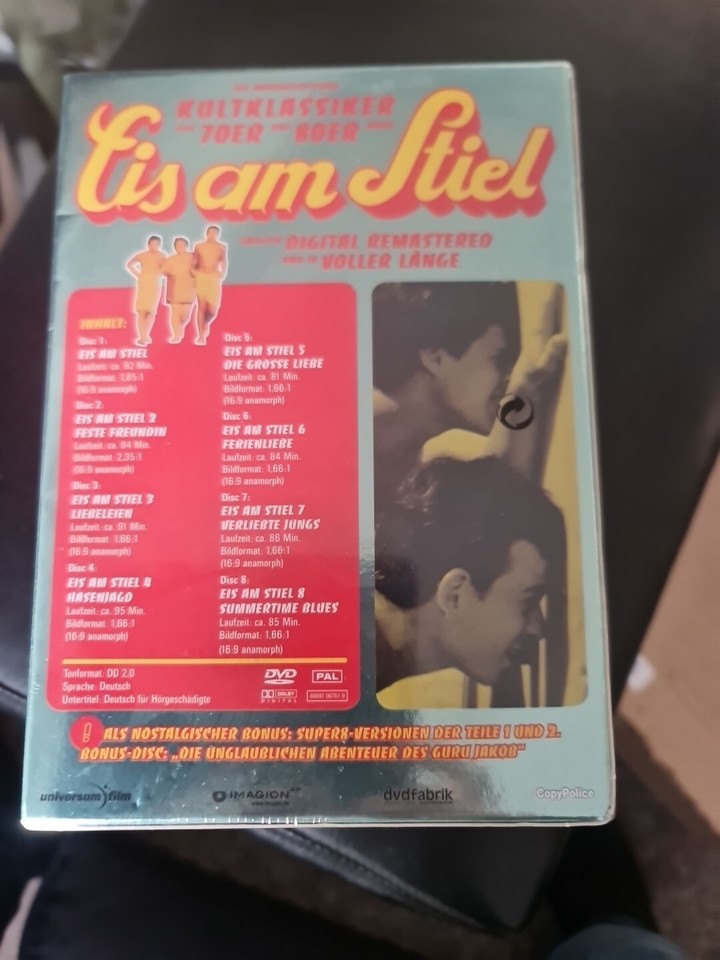 EIS AM STIEL (Popsicle)Teil 1 2 3 4 5 6 7 8 + Bonusfilm DVD BOX Neu ...