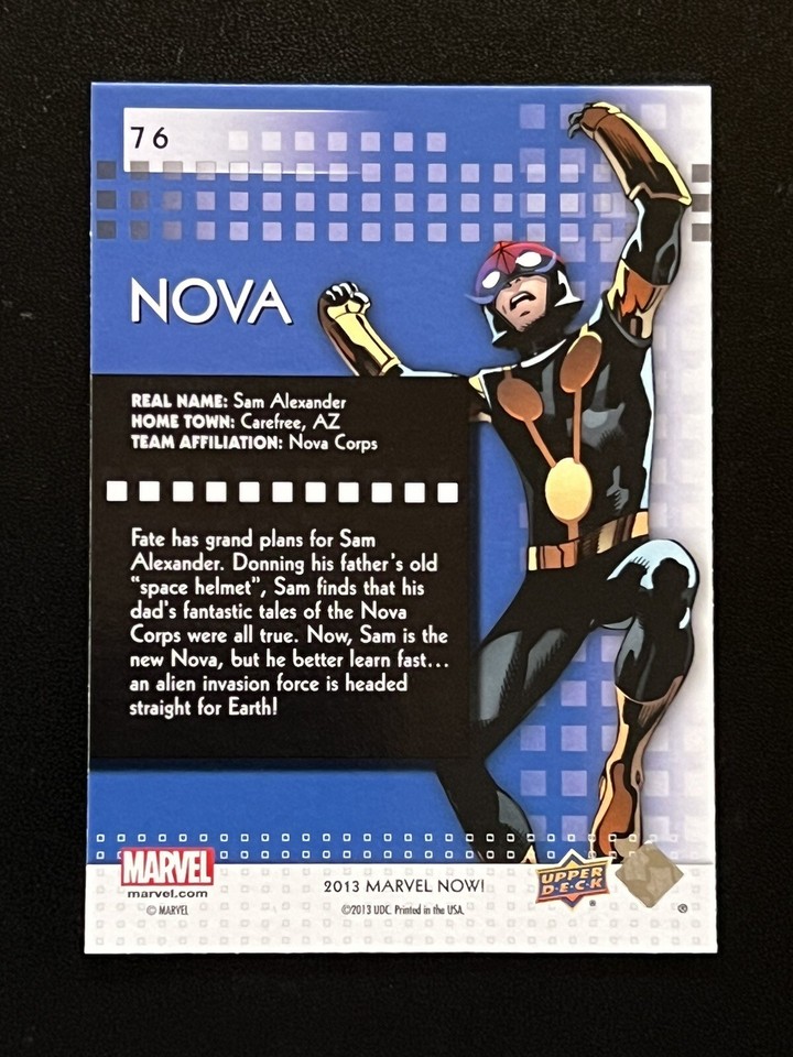 2013 Upper Deck Marvel Now! NOVA #76 | eBay