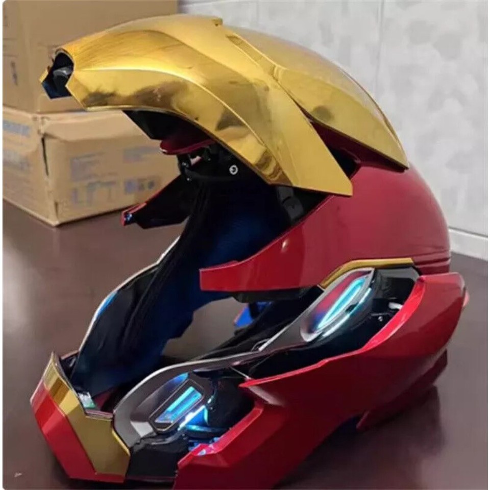 Autoking Iron Man Mk5 MK17 1:1 Helmet Wearable Voice-control Mask ...