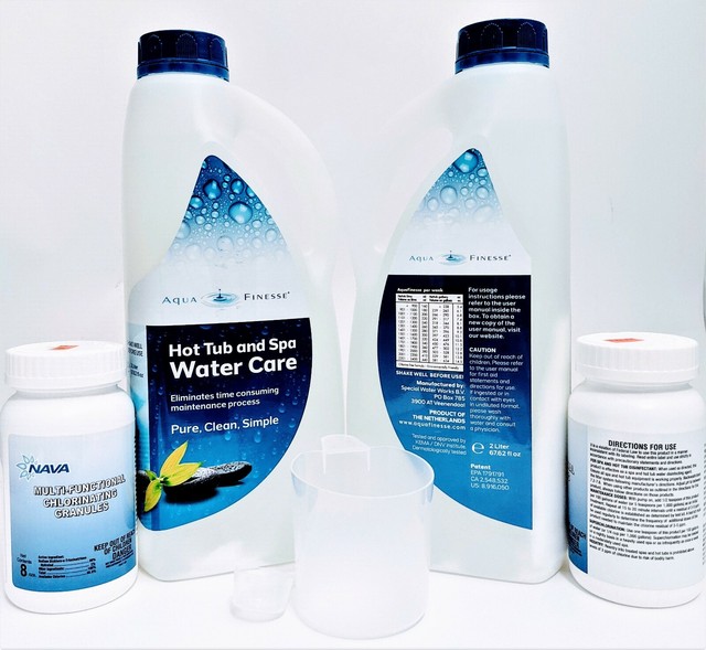 AquaFinesse 956310 Dichlor Tablets Hot Tub 3 to 5 Month Water Care Kit ...