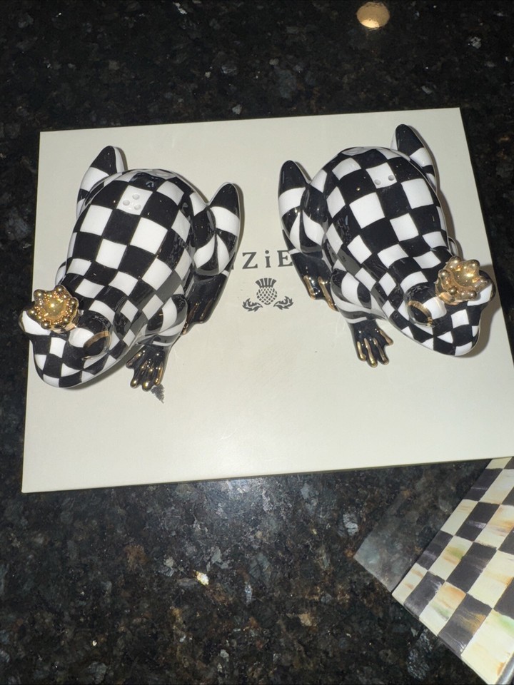 Brand New Mackenzie Childs Cosmique Frogs Salt/Pepper | eBay