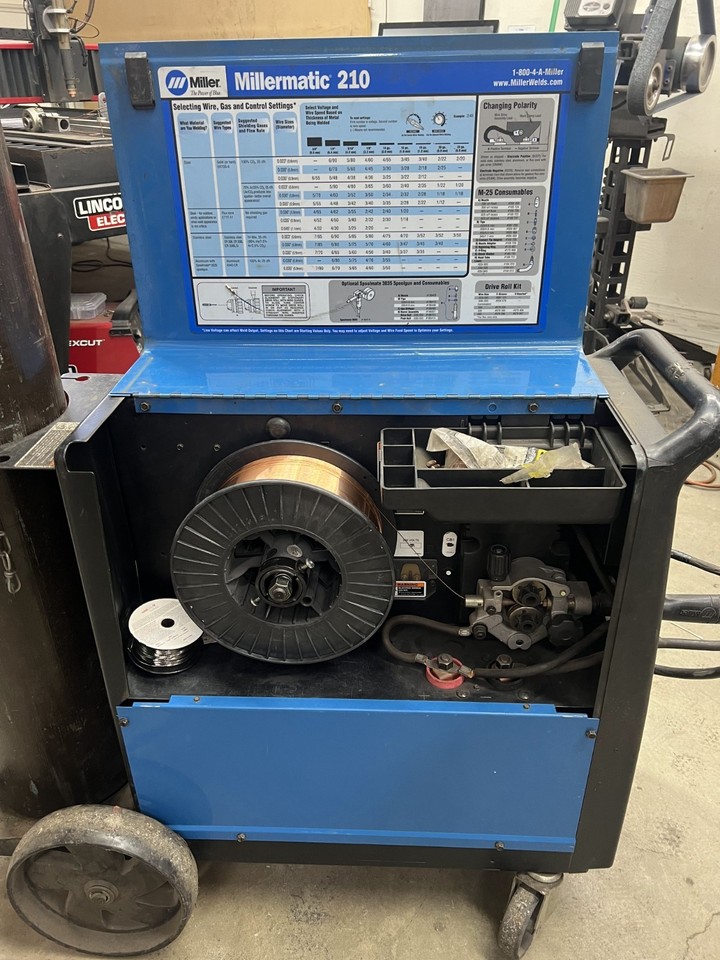 Miller Millermatic 210 MIG Welder w/ Spoolmate 3035 Aluminum Welding ...