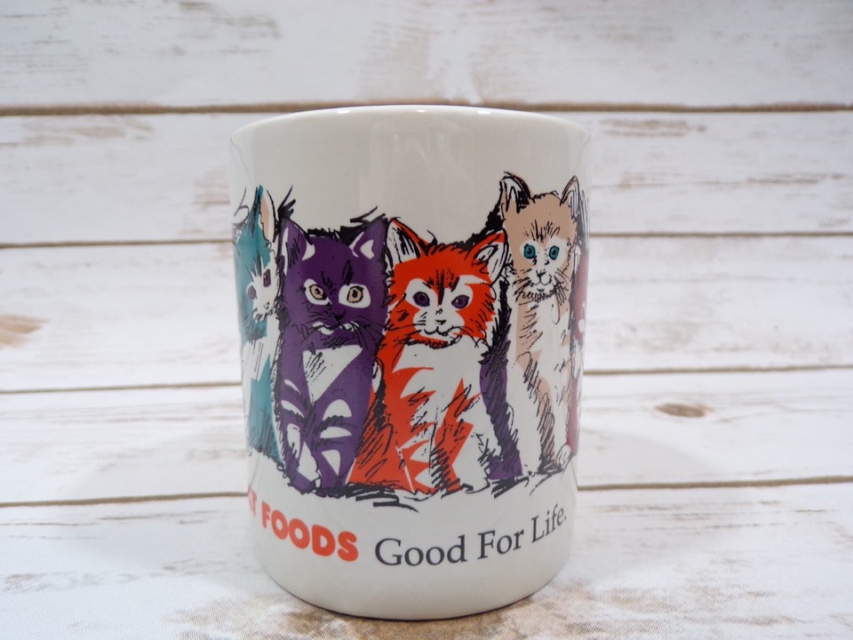 Vtg Iams Cat Food "Good For Life" Ceramic Coffee Tea Cup Mug ...