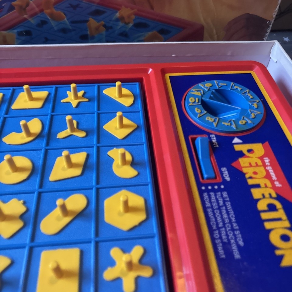 Perfection Game by MB Games 1990 - Complete & Working - Vintage | eBay UK