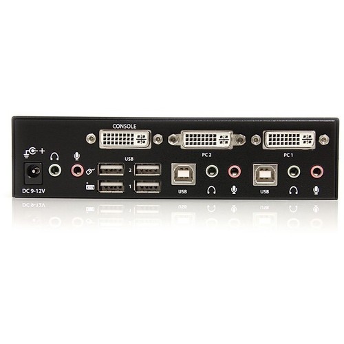 Startech 2 Port DVI + USB KVM Switch with Audio - KVM switch - USB 2.0 ...