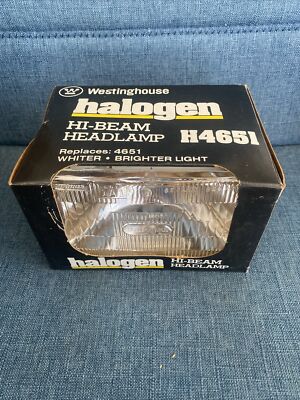 New Westinghouse H4651 Halogen Hi-Beam Headlamp Sealed Whiter/Brighter ...