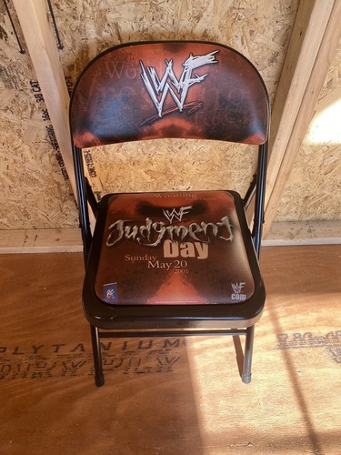 WWE Judgment Day Event Folding Chair 2001 WCW WWF ECW | eBay