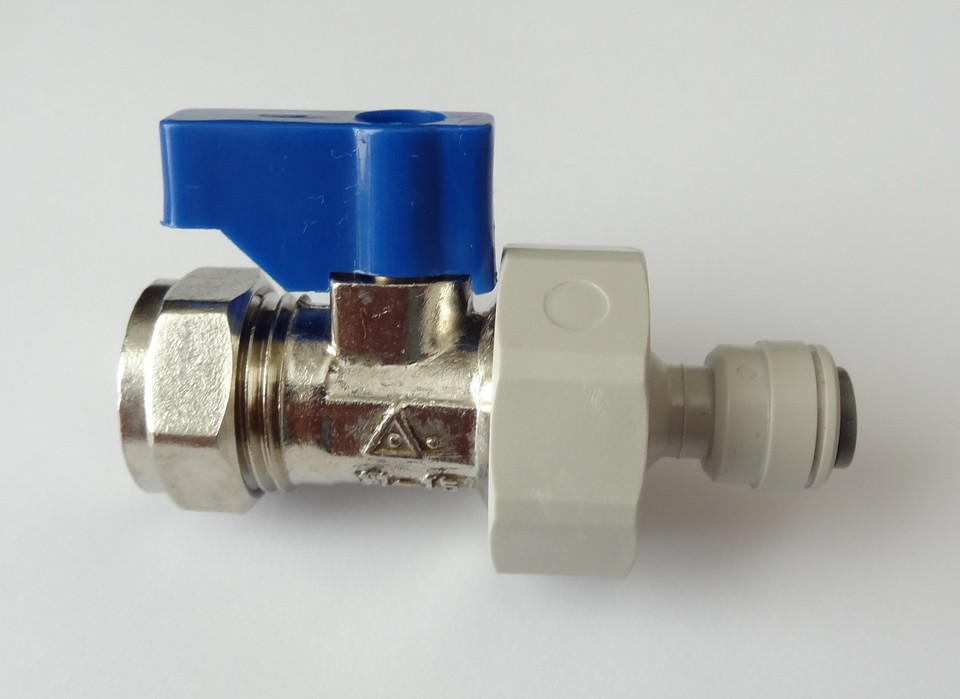 American Fridge Freezer 15mm Valve and 1/4" Water Pipe Adaptor ...