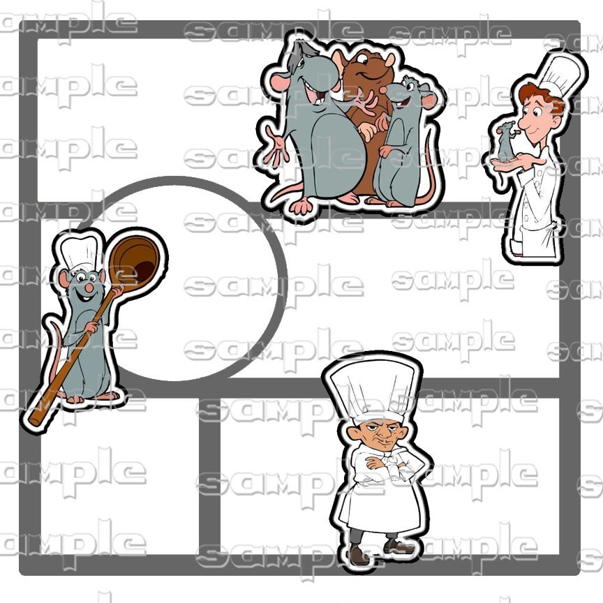 Disney Ratatouille Overlay Frame 12 x 12 Scrapbook Paper Pieces Die ...
