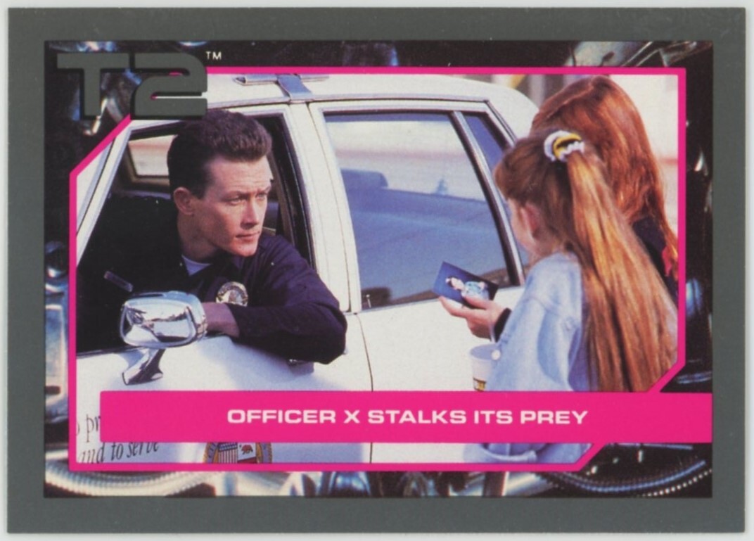 1991 Impel Terminator 2 Officer X Stalks Its Prey T-1000 Robert Patrick ...