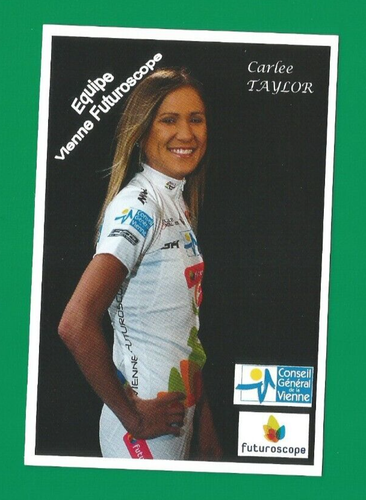 CYCLISME carte cycliste CARLEE TAYLOR équipe VIENNE FUTUROSCOPE 2012 | eBay