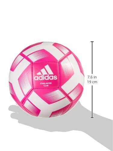 Adidas Starlancer Club Soccer Ball Shock Pink White Durable Training ...