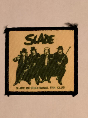 Slade International Fanclub rock vintage music patch Sew On recording ...