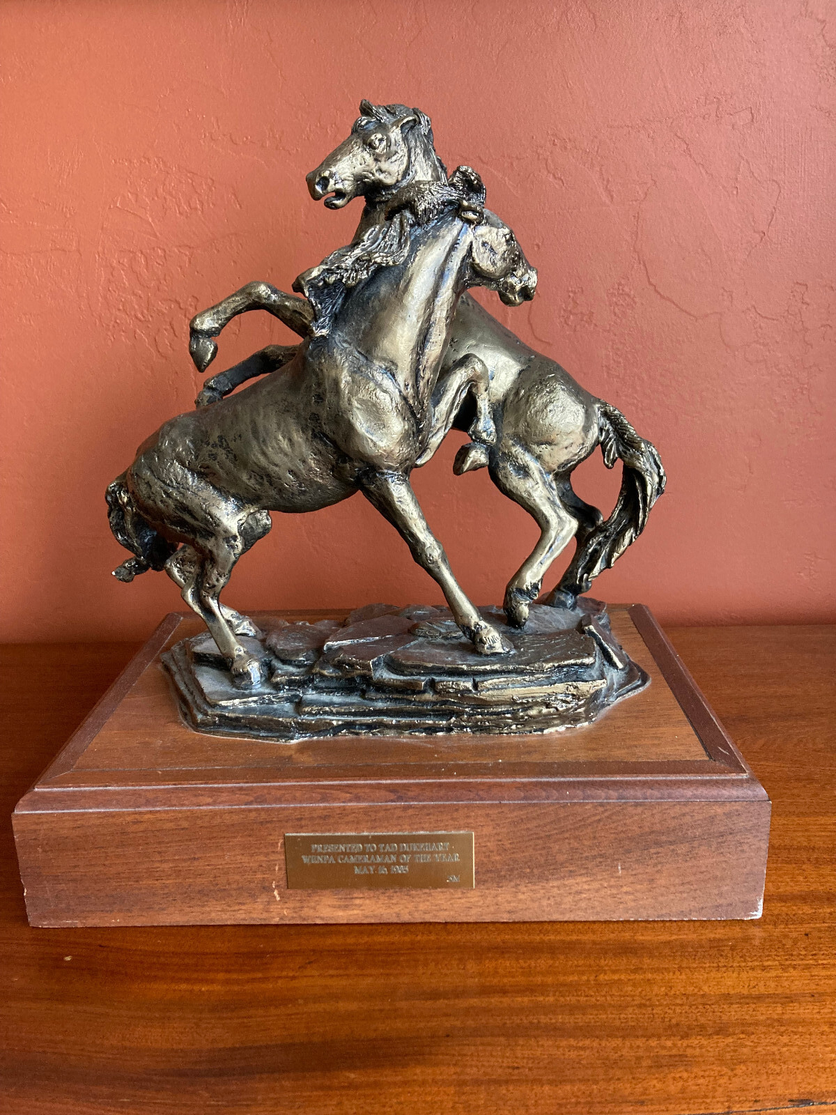 Wally Shoop Bronze Horse Statue "Winner Take All" | eBay