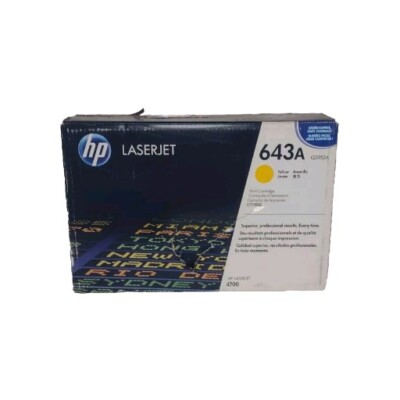 HP LaserJet Q5952A Yellow Toner Print Cartridge 643A 4700 OEM NEW ...
