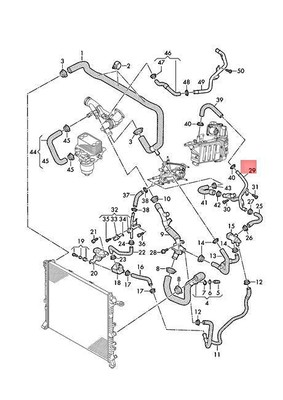 Genuine VW Crafter SCB SCC SYB SYC SYD SYI SYJ SZB Coolant Pipe ...