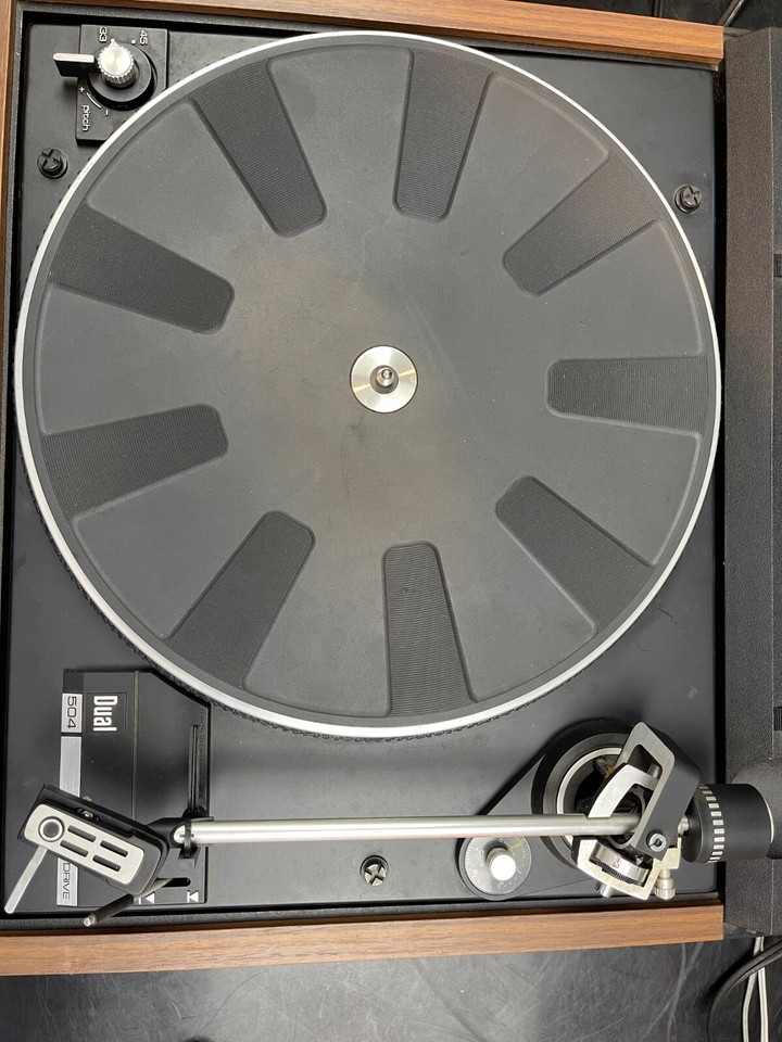 Vintage Dual CS 504 Turntable W/Dust Cover. Tested in Good Working ...