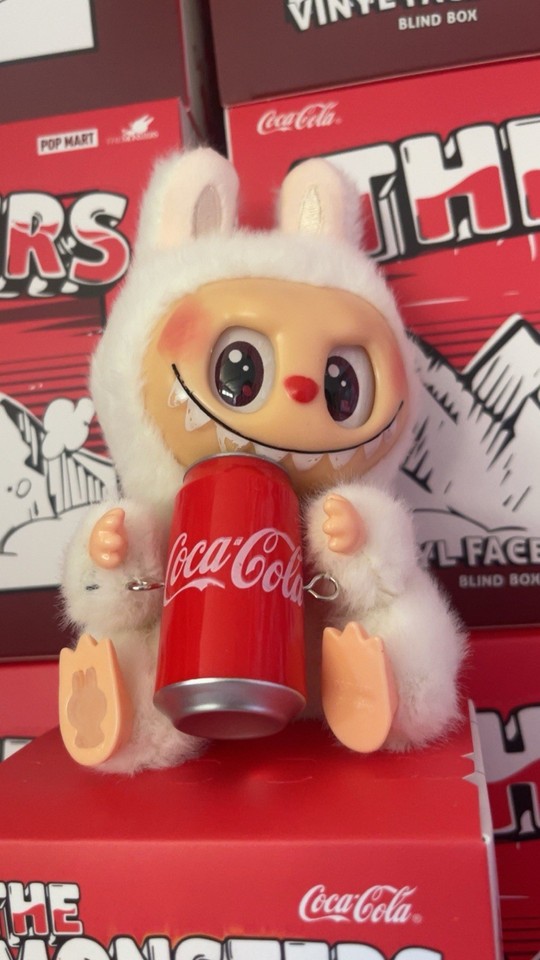 Popmart Coca-Cola lafufu Labu Monsters Vinyl Plush Stuffed Toy New in ...