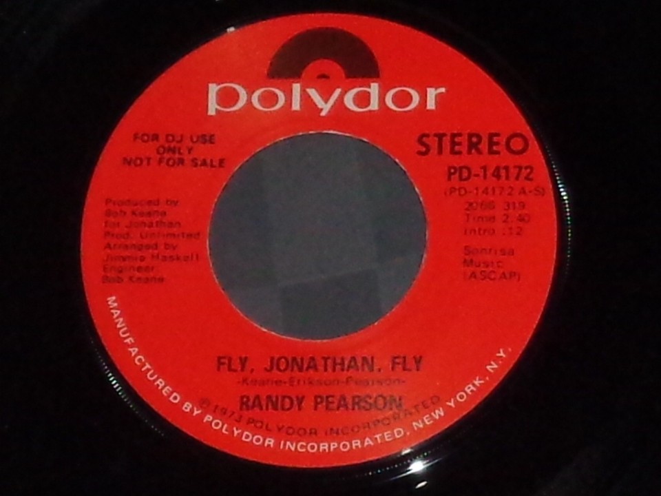 '73-RANDY PEARSON-Fly, Jonathan, Fly-7"45rpm-PROMO-POLYDOR PD-14172 | eBay