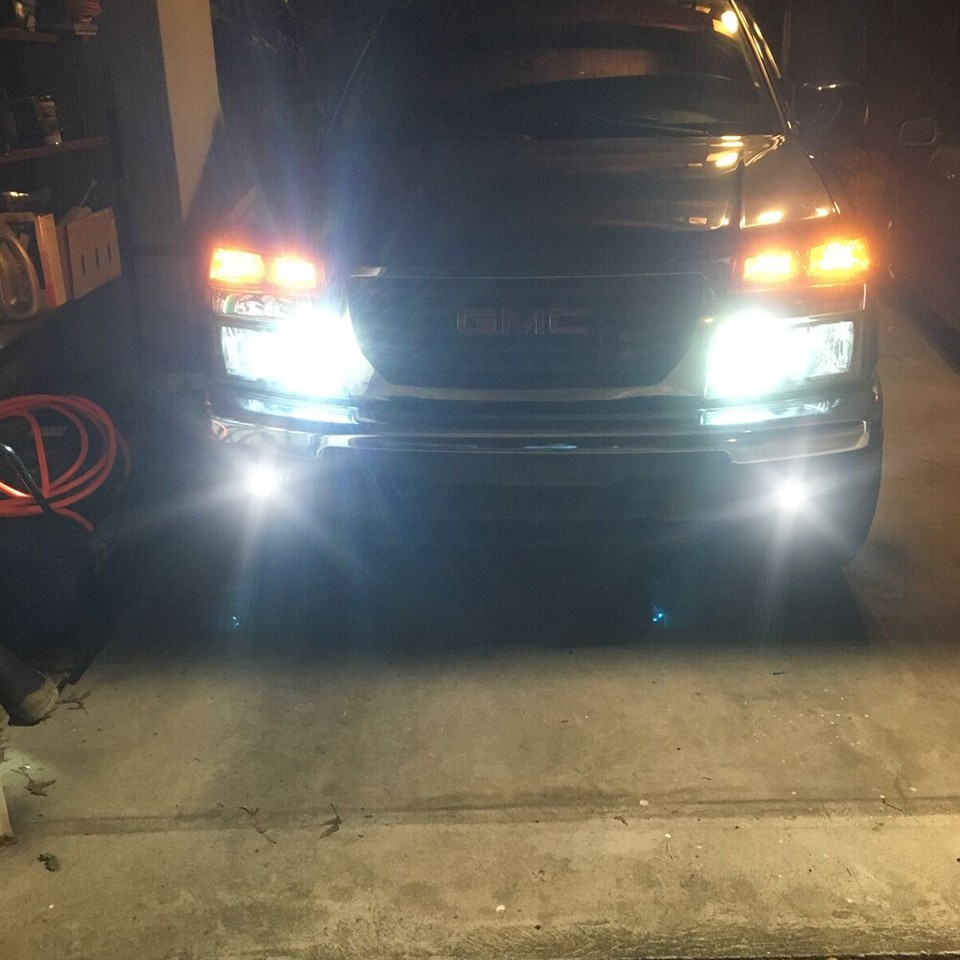 2x 9007 LED Headlight Luces Fuertes Para Auto Coche Luz Carro Bulbs ...