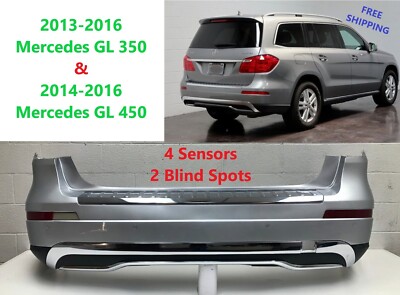 2013-2016 Mercedes GL350 & GL450 rear bumper 4 Sensor +2Blind -Iridium ...