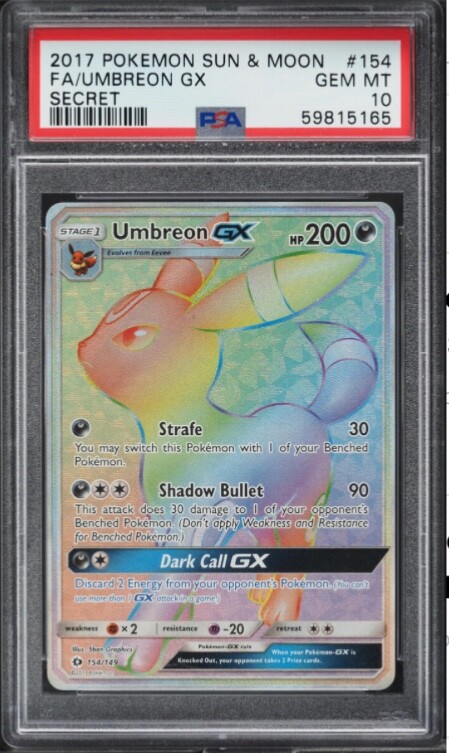 Umbreon GX 2017 Sun & Moon #154/149 Holo (Secret) Price Guide - Sports ...