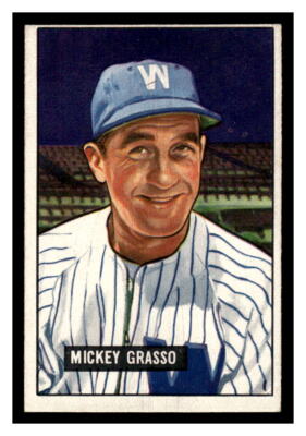 1951 Bowman Baseball #205 Mickey Grasso Rookie 127E-03 | eBay