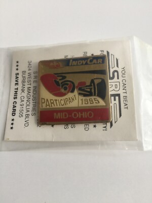 Mid-Ohio Indy Car Participant Racing Pin Vintage1995 Race | eBay