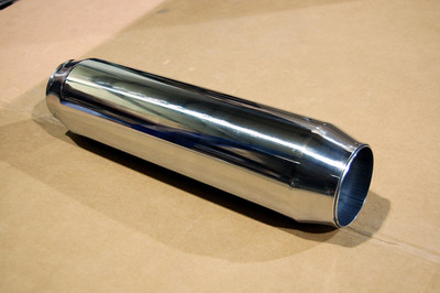 3" Stainless Straight Thru Bullet Muffler FOR Mustang 5.0 4.6 Fox Body ...
