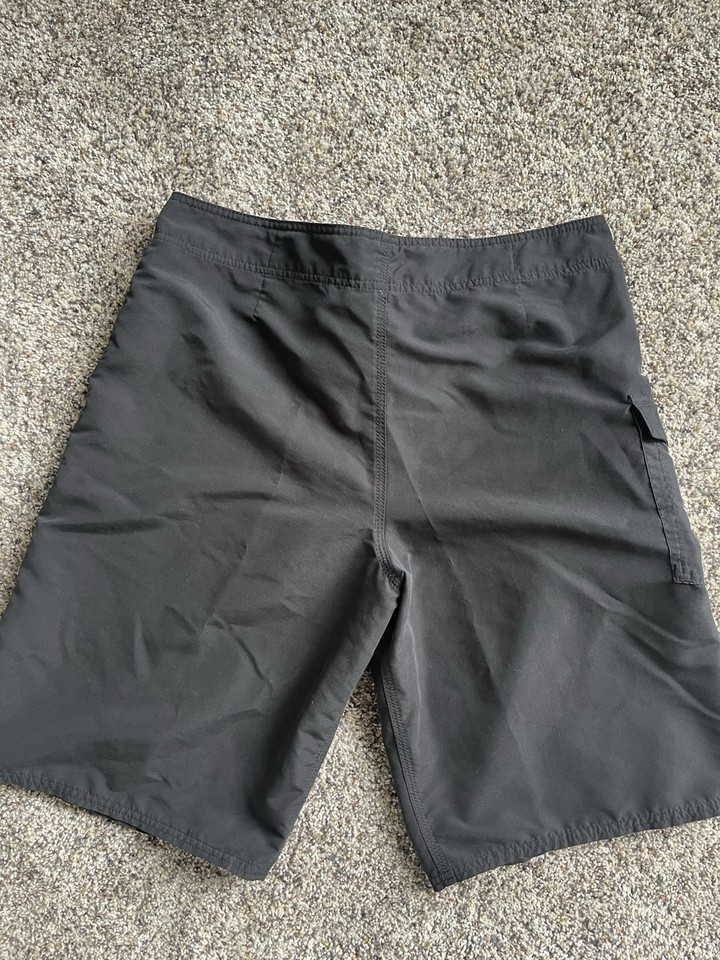 Oakley Board Shorts Swim Trunks Shorts Black Drawstring Pocket ...