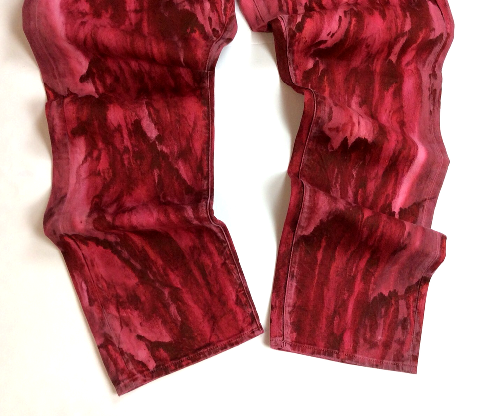 True Religion Men Ricky Straight Blood Dirty-Red Vintage Retro Artist ...