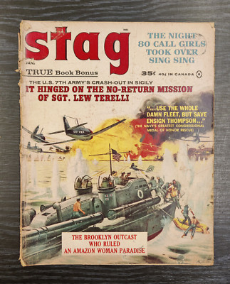 Stag Magazine: January 1963 - Crime, Pulp, True Adventure | eBay